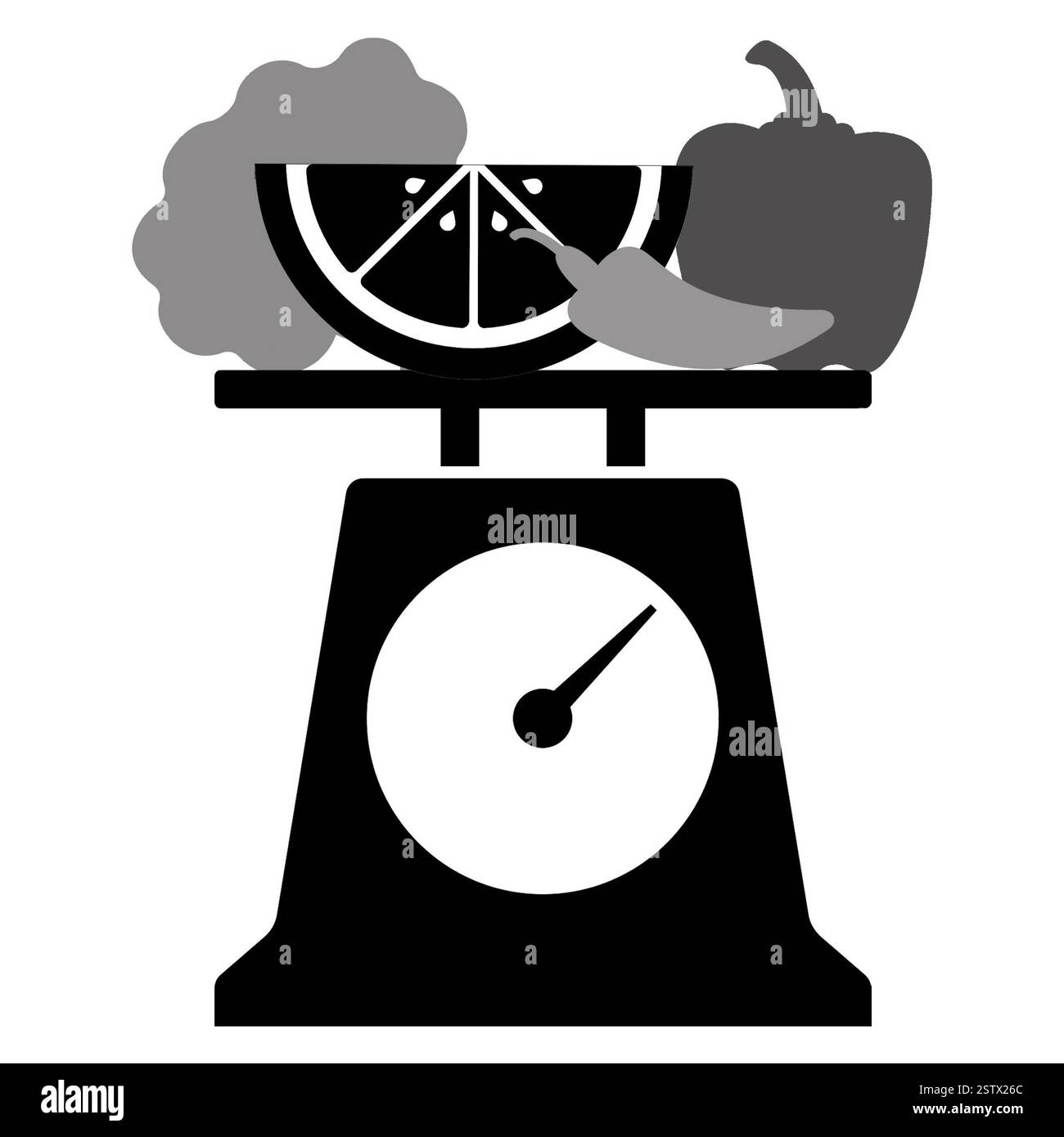 Types of food illustration hi-res stock photography and images - Alamy