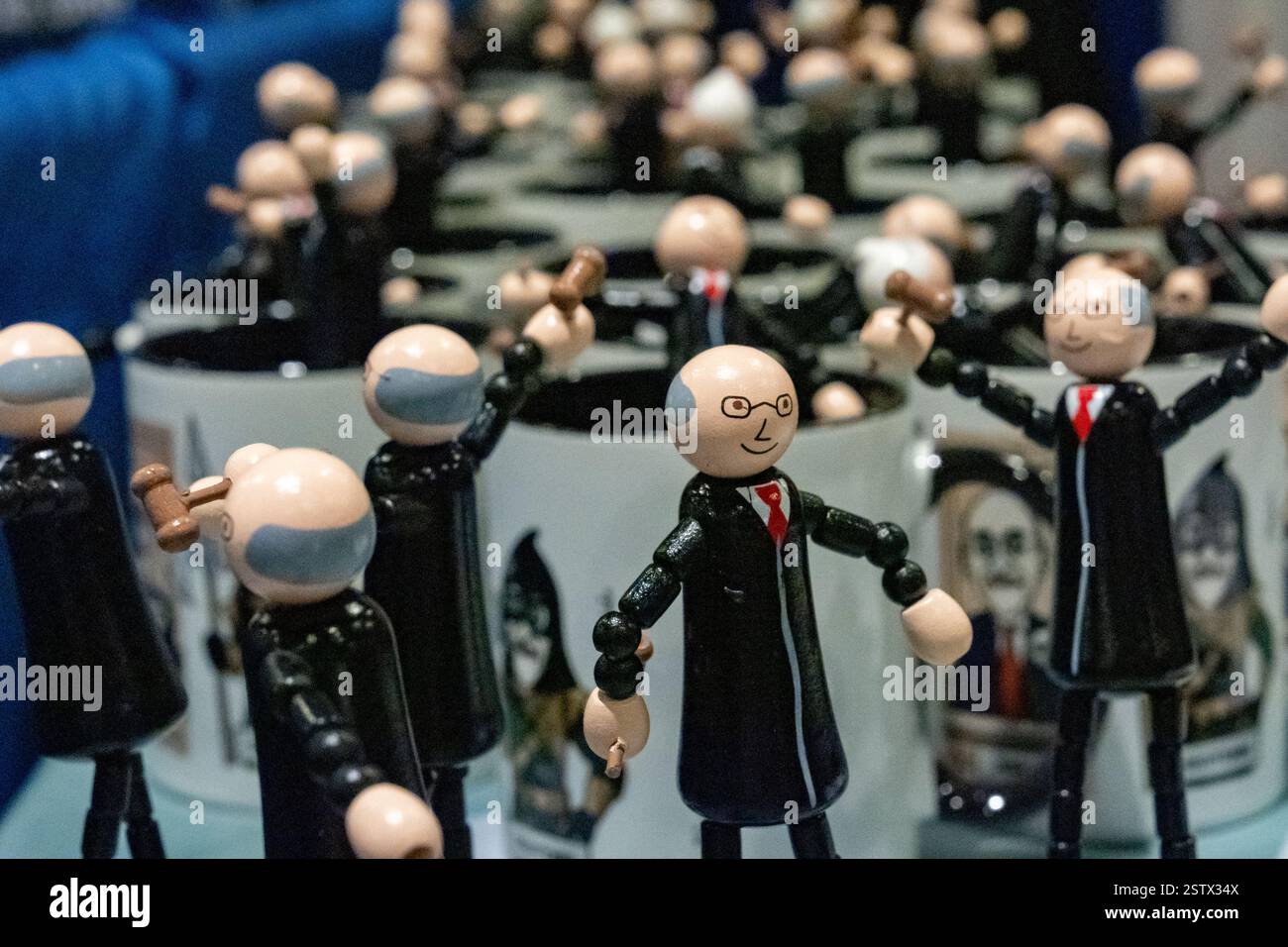 National Harbor, United States. 19th Feb, 2025. Figurines are seen ...