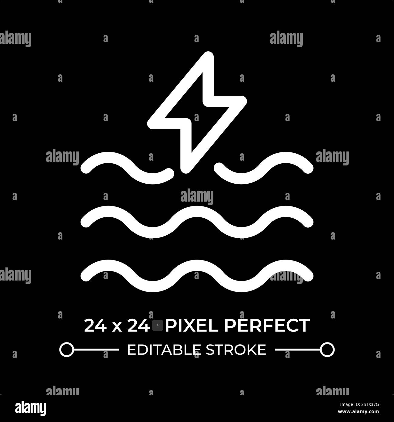 Hydropower icon outline vector Black and White Stock Photos & Images ...