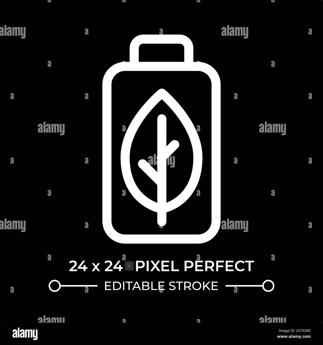 Isolated eco battery icon Black and White Stock Photos & Images - Alamy