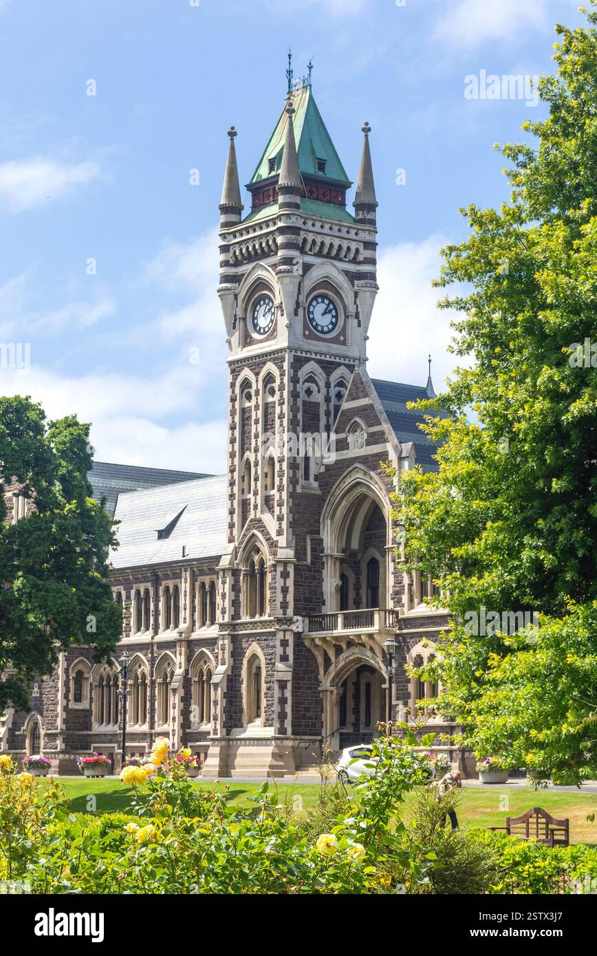 Clocktower Building, Central Campus, University of Otago, Leith Street ...