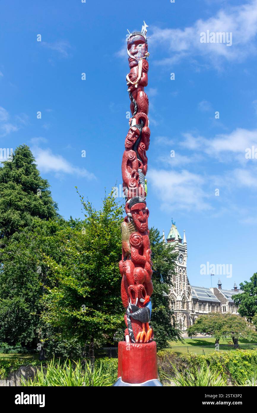 Purakau of tawhaki carving maori water of leith clocktower clock hi-res ...