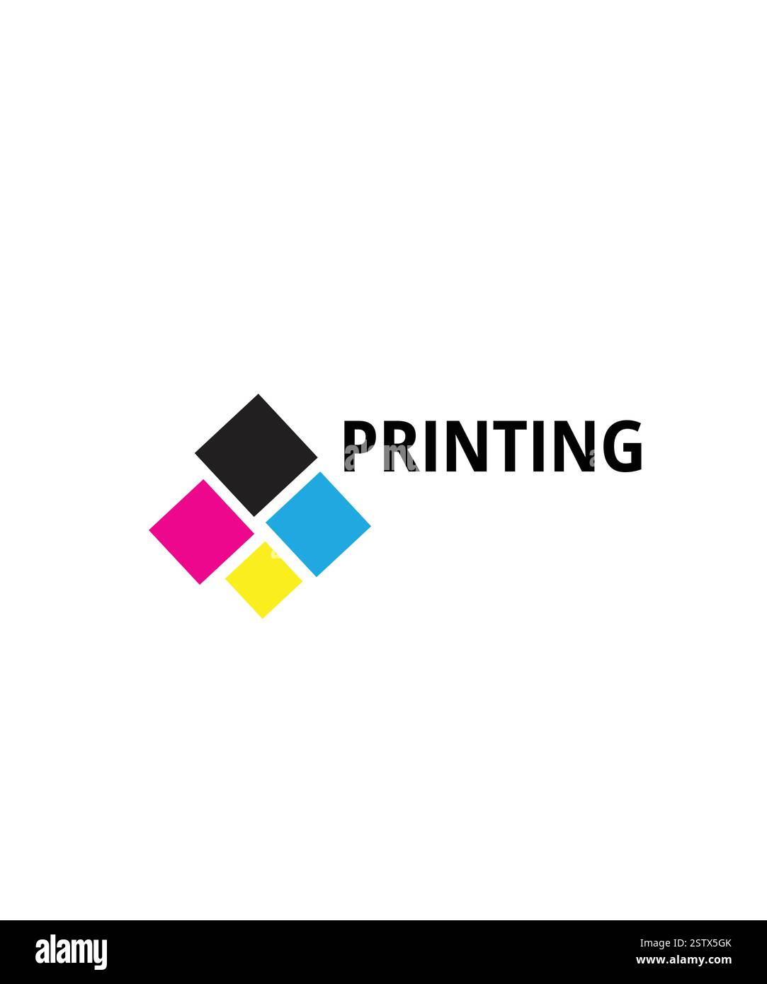 Digital Printing Logo Design, Printing Shop Logo Stock Vector Image ...