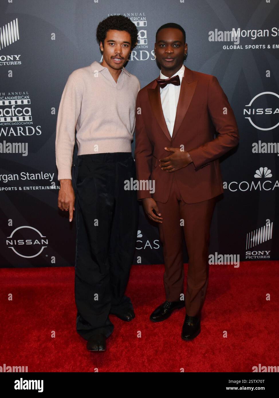 February 19, 2025, Beverly Hills, California, USA: Brandon Wilson and ...