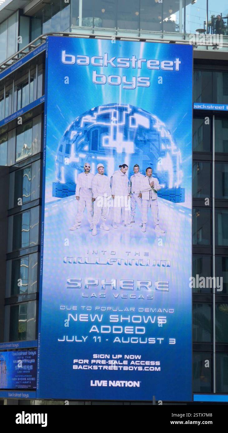 Los Angeles, California USA 19th February 2025 Backstreet Boys Sphere ...