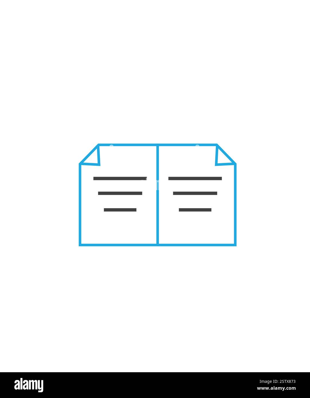 folded document logo design, blue document logo design, Education logo ...