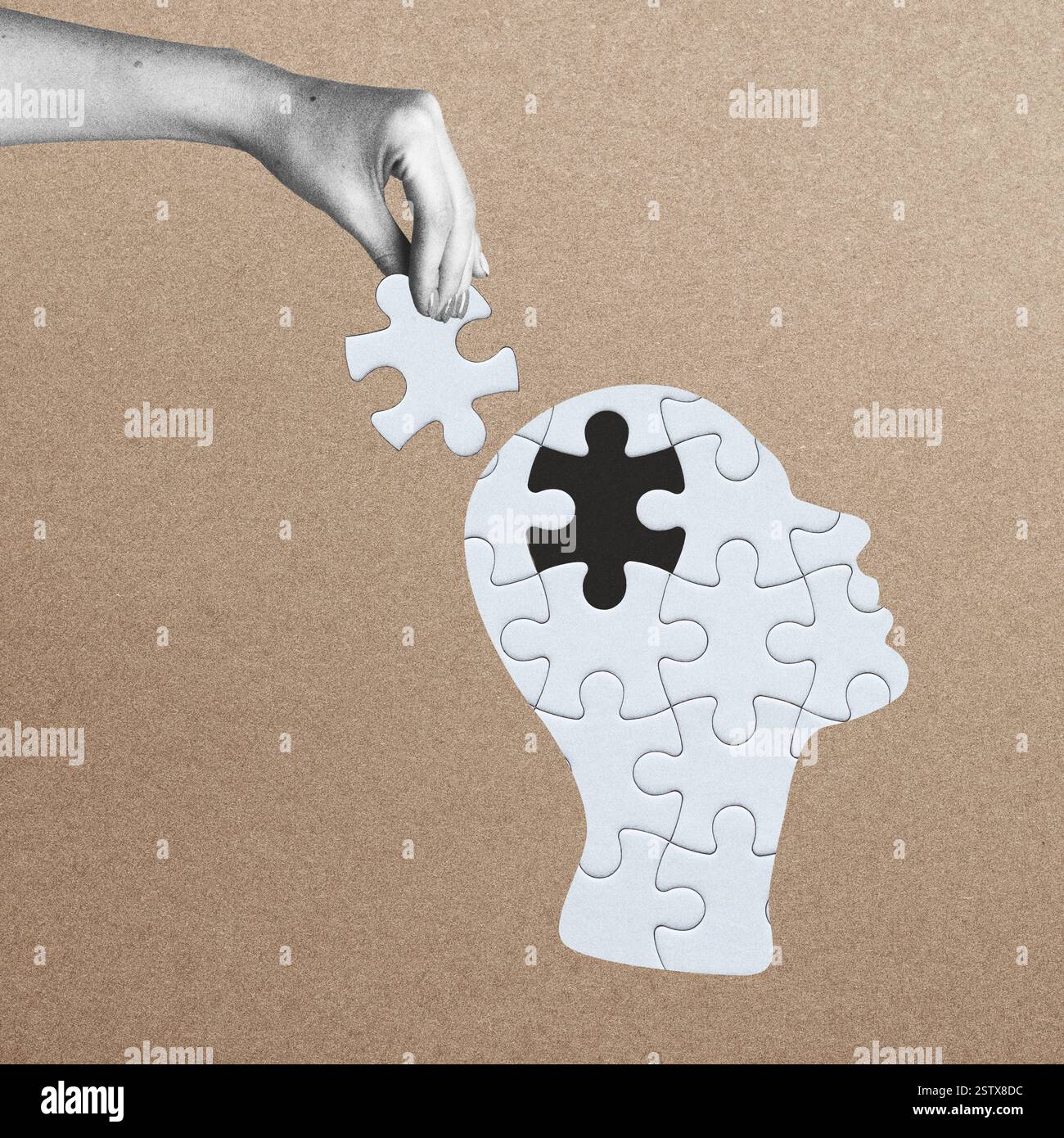 Memory loss, Alzheimer's disease, dementia, Parkinson's concept collage ...