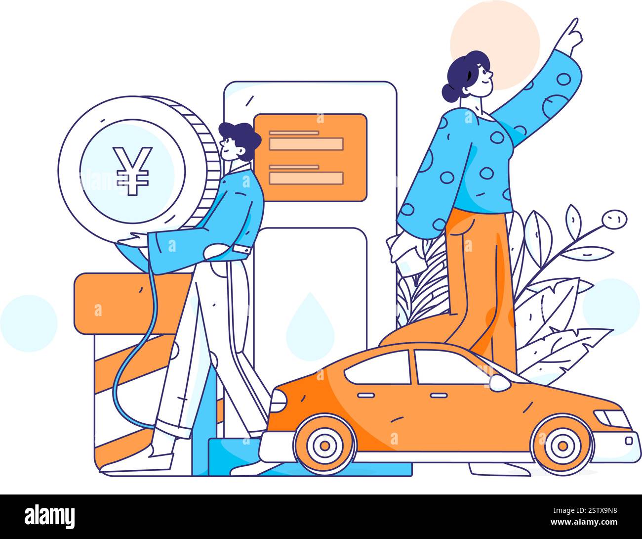 Vector Internet operation hand-drawn illustration of people getting ...