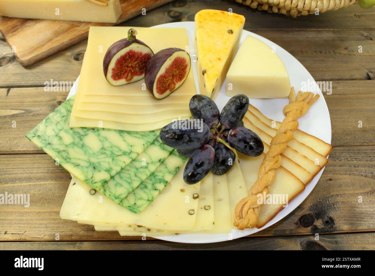 Varieties of cheese hi-res stock photography and images - Alamy