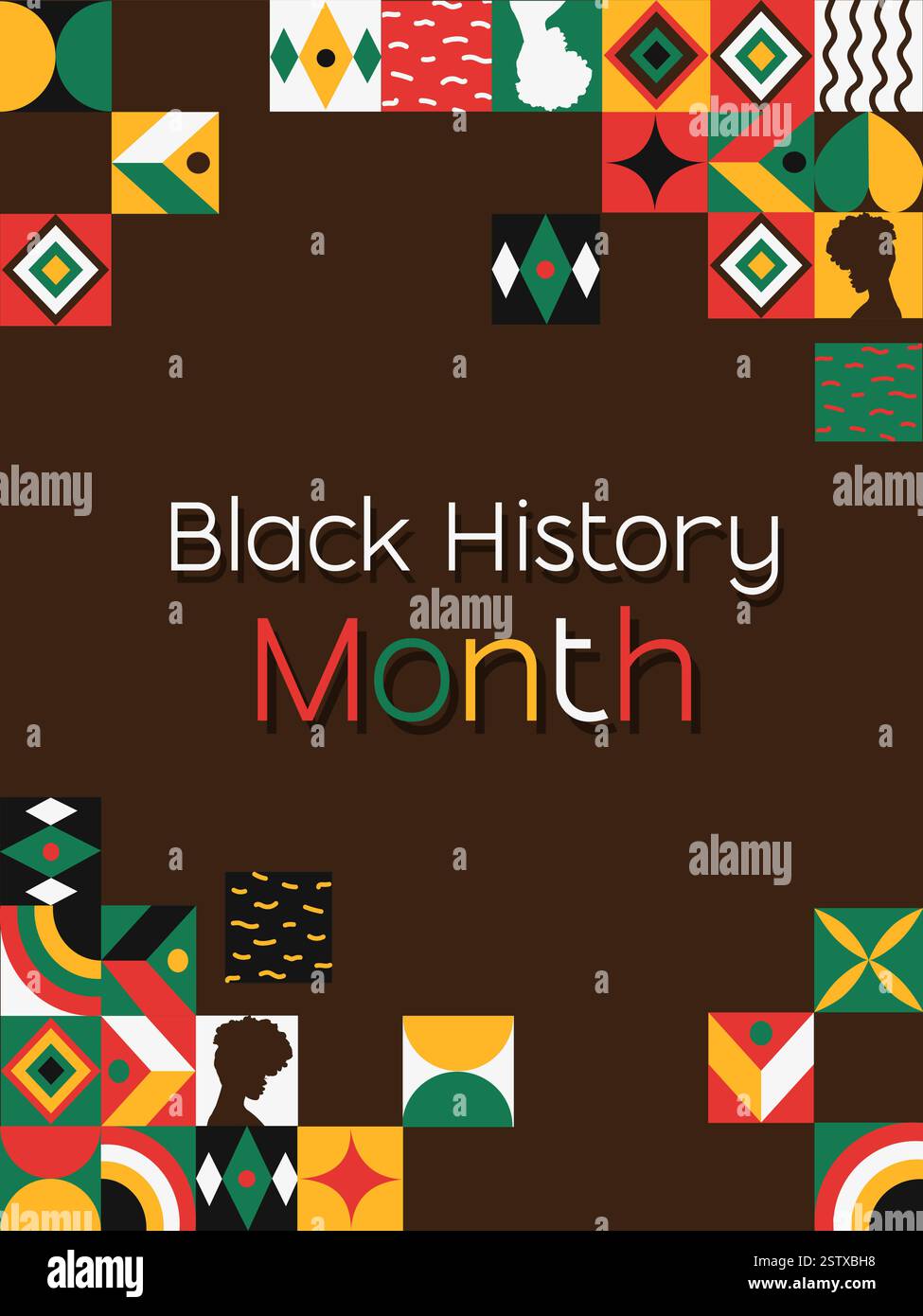 Celebrating Black History Month with vibrant patterns and colors ...