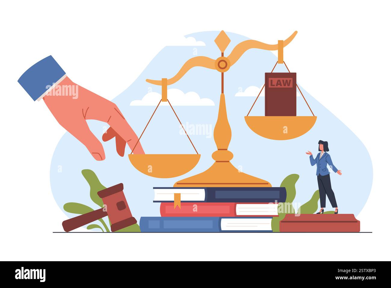 Cartoon criminal justice system hi-res stock photography and images - Alamy