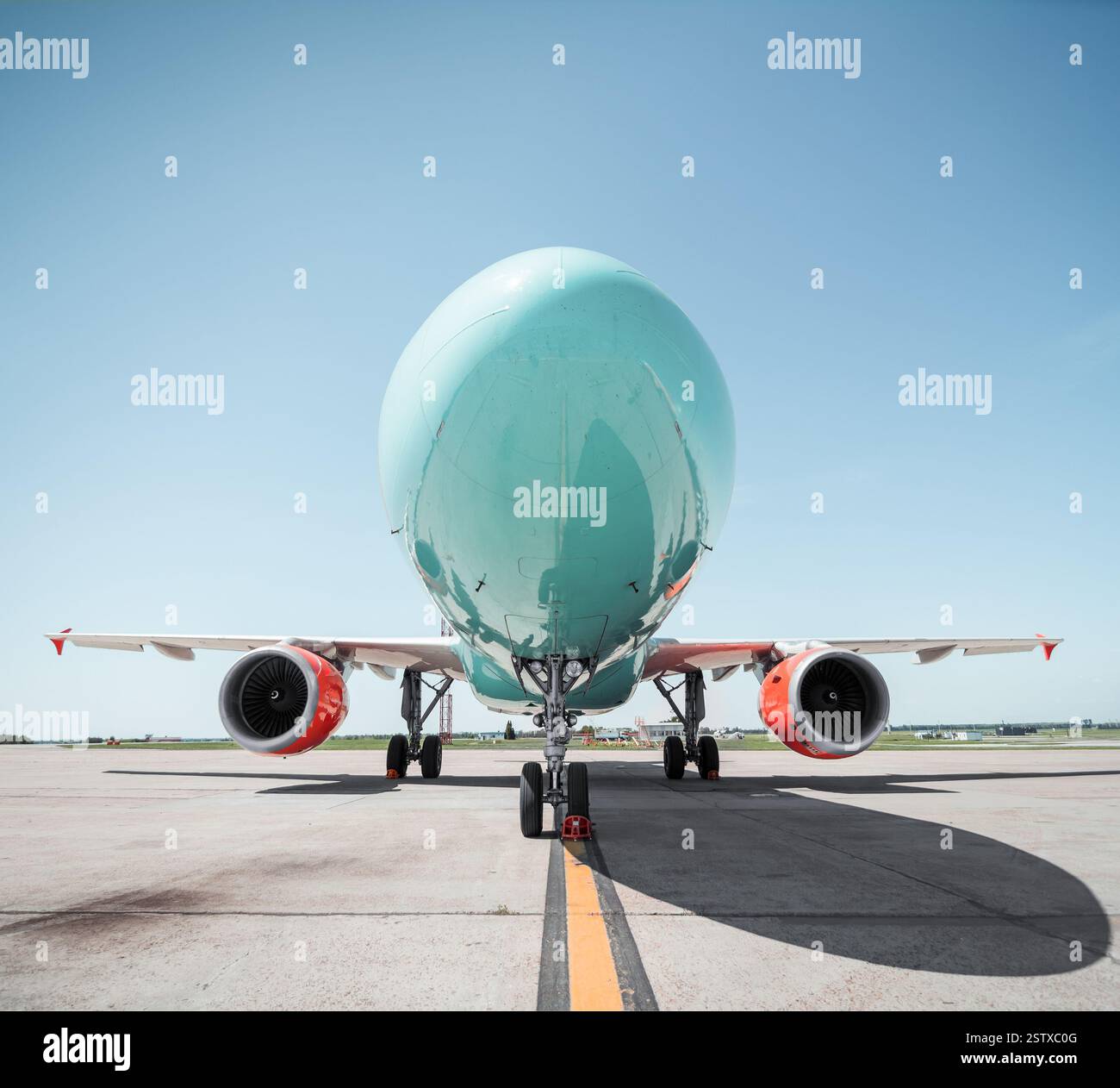 Low angle of airplane nose hi-res stock photography and images - Alamy
