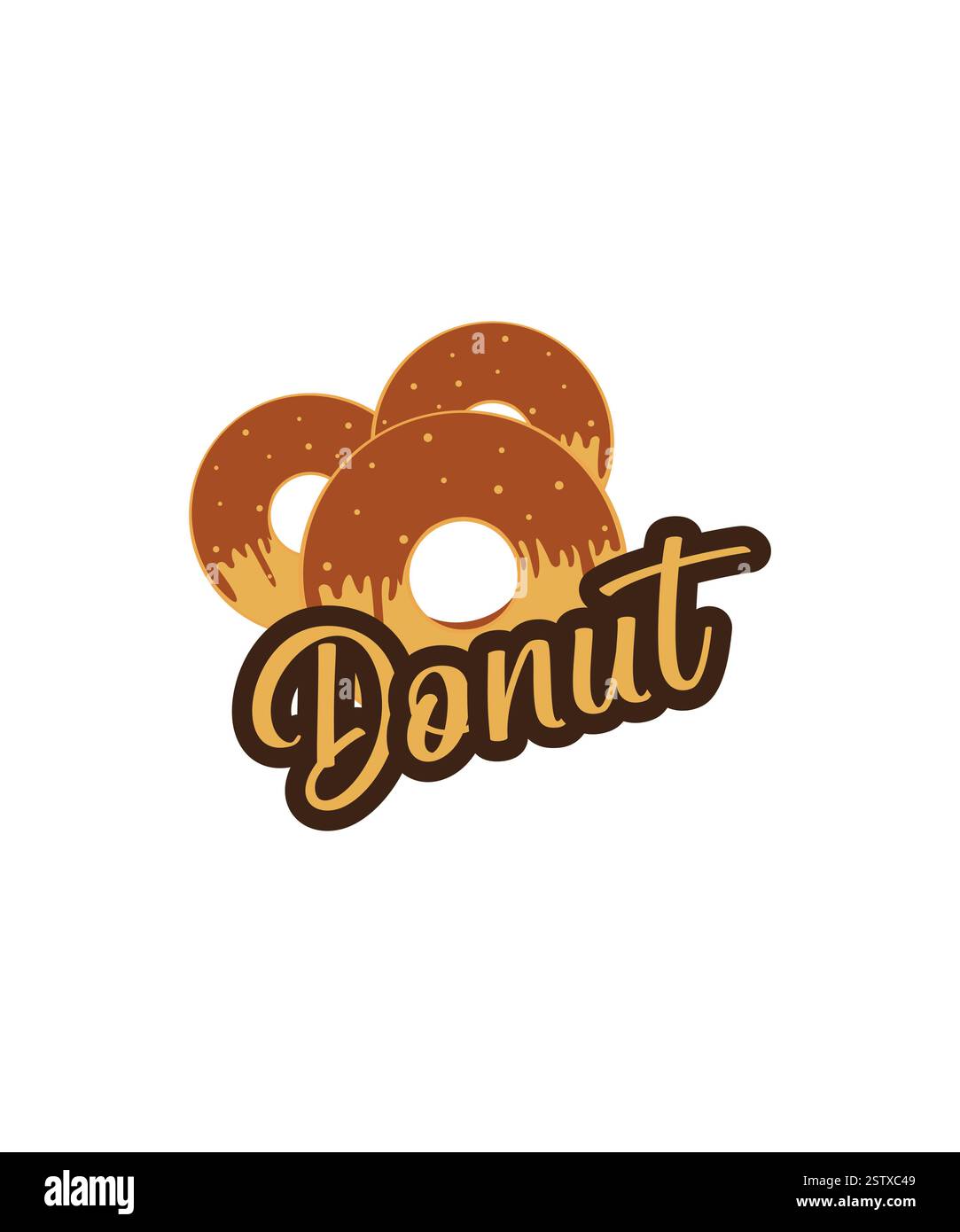 Chocolate Donut Logo, Donut Logo Template Design, Bakery Logo, Sweet ...