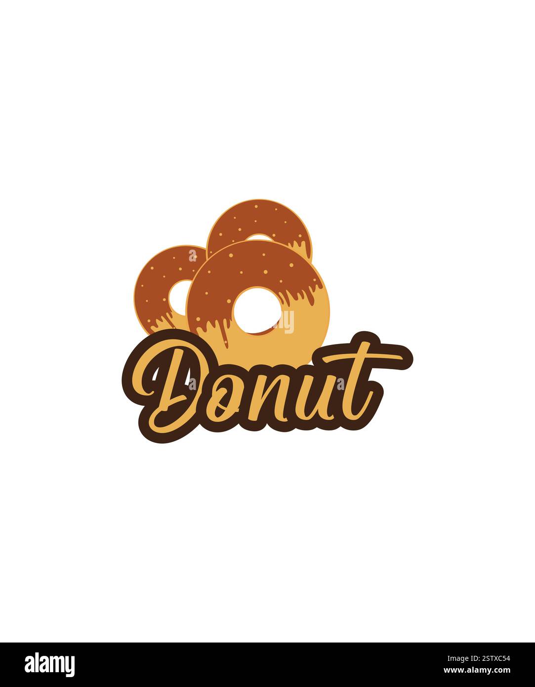 Chocolate Donut Logo, Donut Logo Template Design, Bakery Logo, Sweet ...