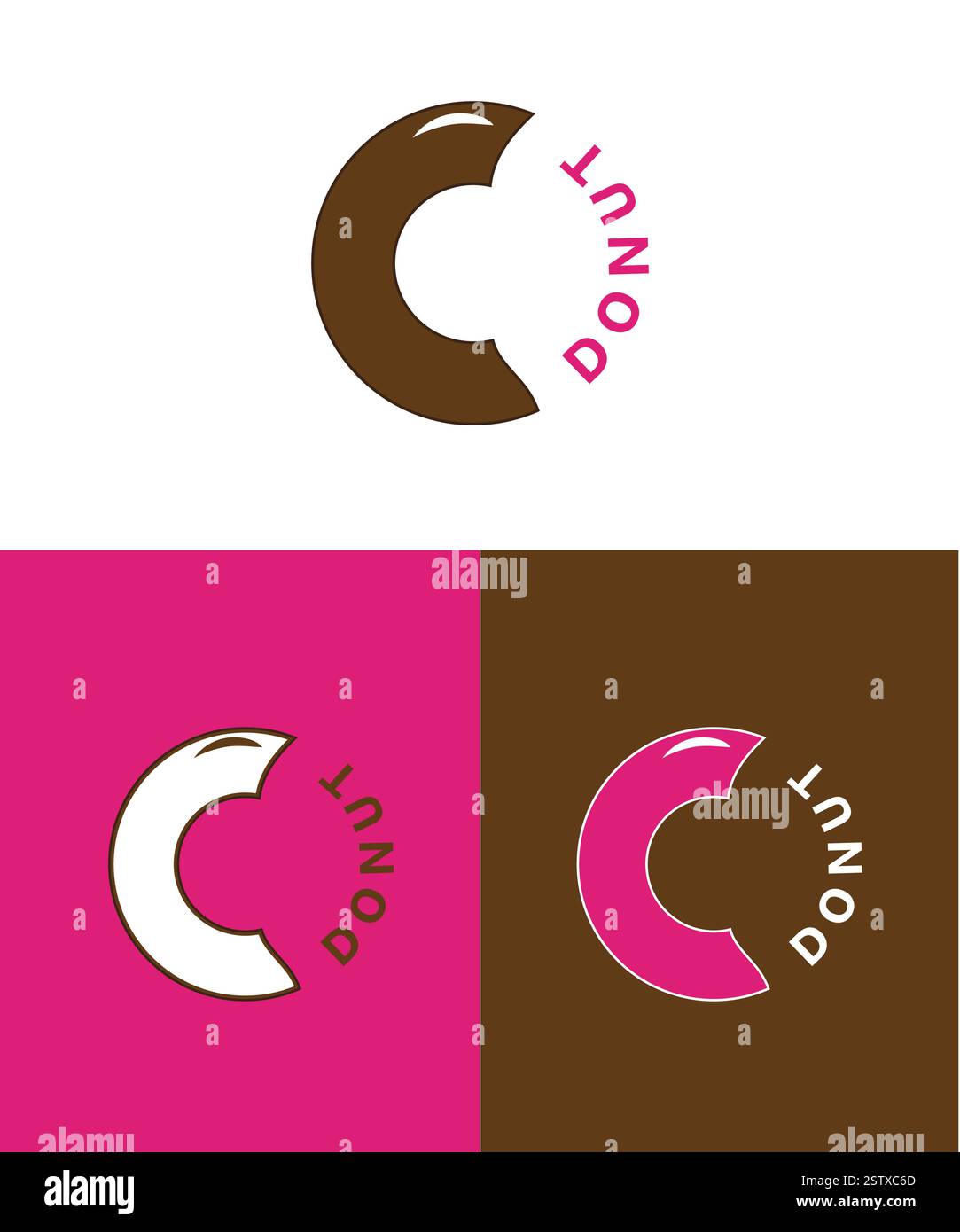 Chocolate Donut Logo, Donut Logo Template Design, Bakery Logo, Sweet ...