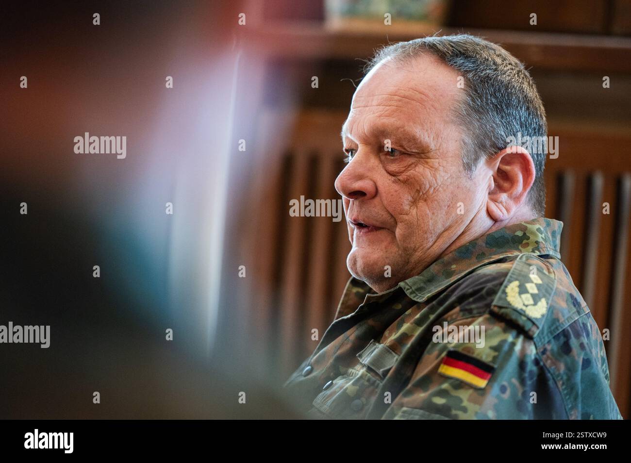 PRODUCTION - 18 February 2025, Brandenburg, Schwielowsee: Harald Gante, Lieutenant General and ...