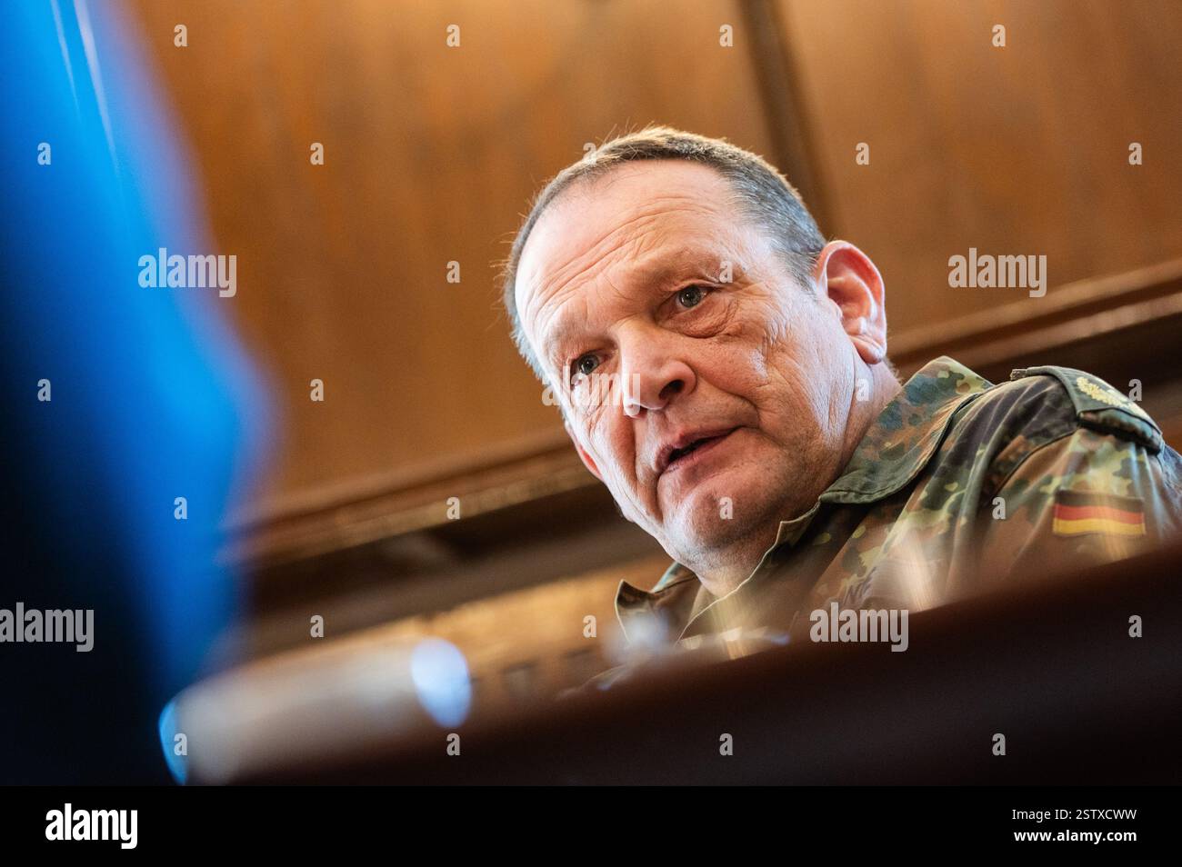 PRODUCTION - 18 February 2025, Brandenburg, Schwielowsee: Harald Gante, Lieutenant General and ...