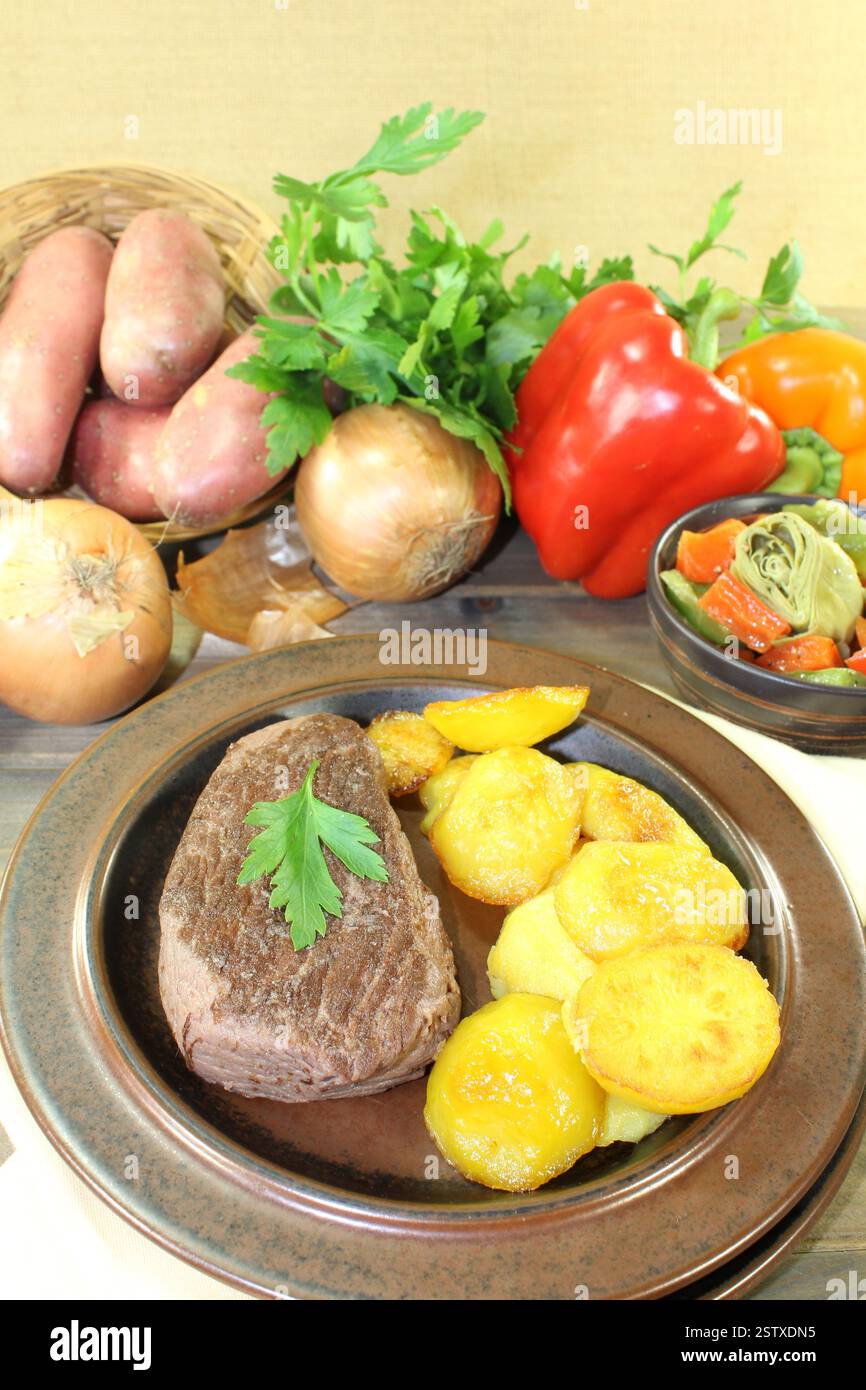 Ostrich meat dish hi-res stock photography and images - Alamy