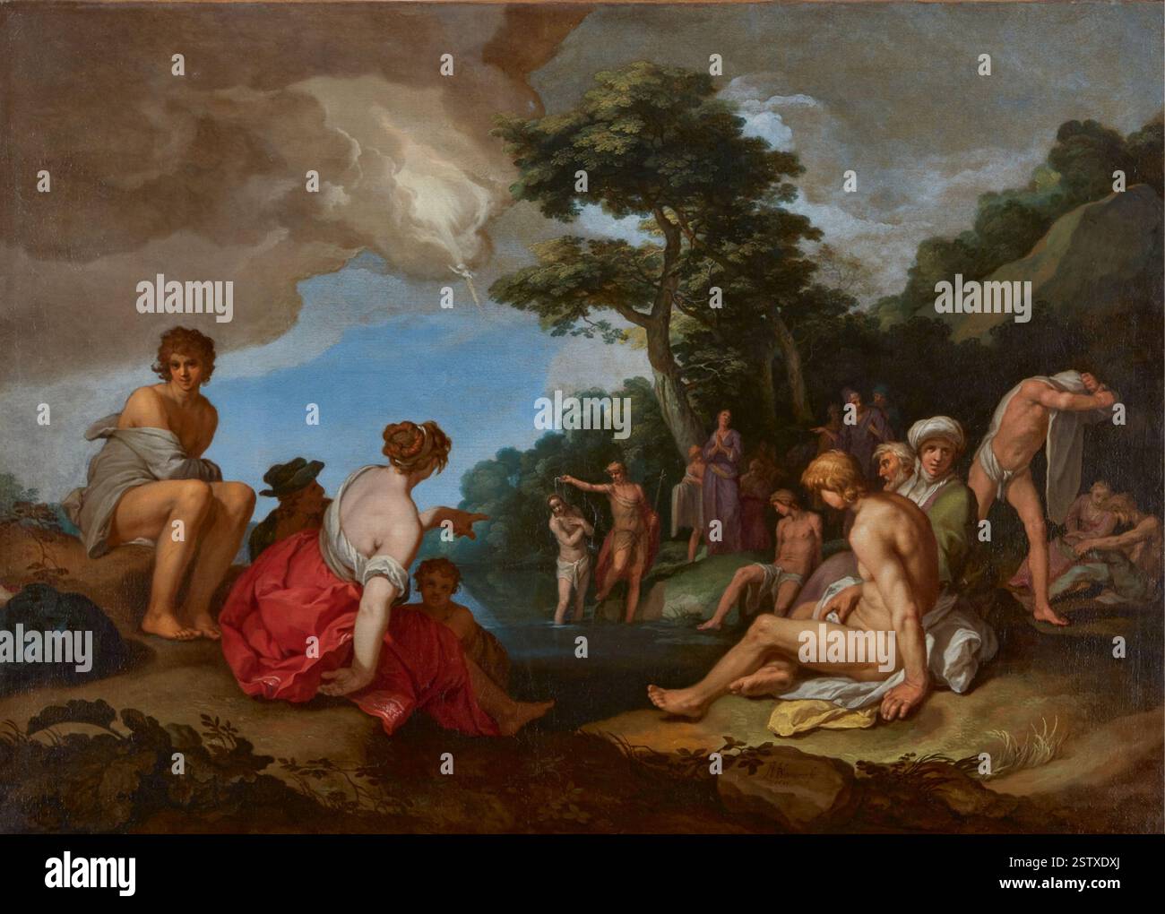 Bloemaert, Abraham, 1566-1651; The Baptism of Christ Stock Photo - Alamy