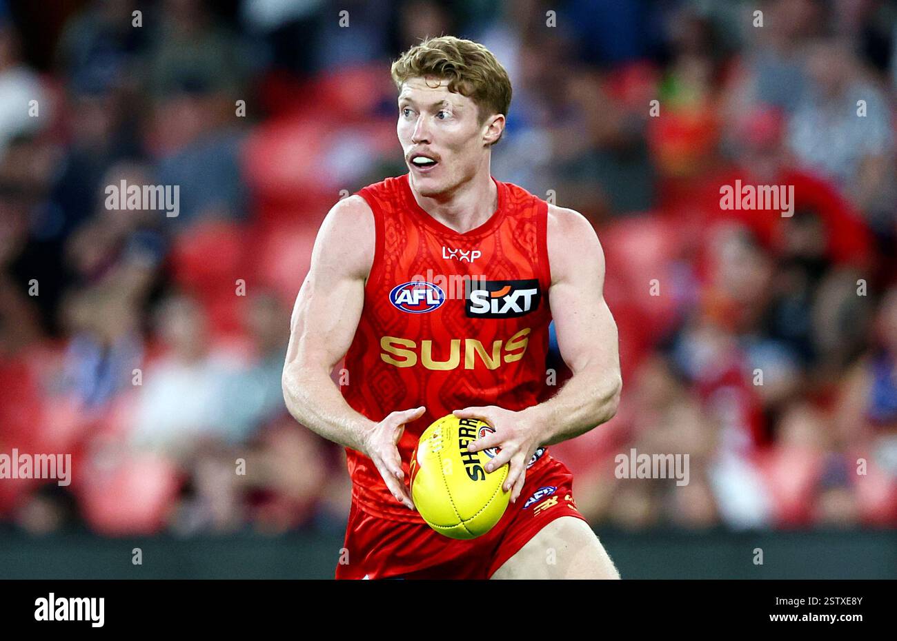 Matthew Rowell of the Suns in action during a match simulation against ...