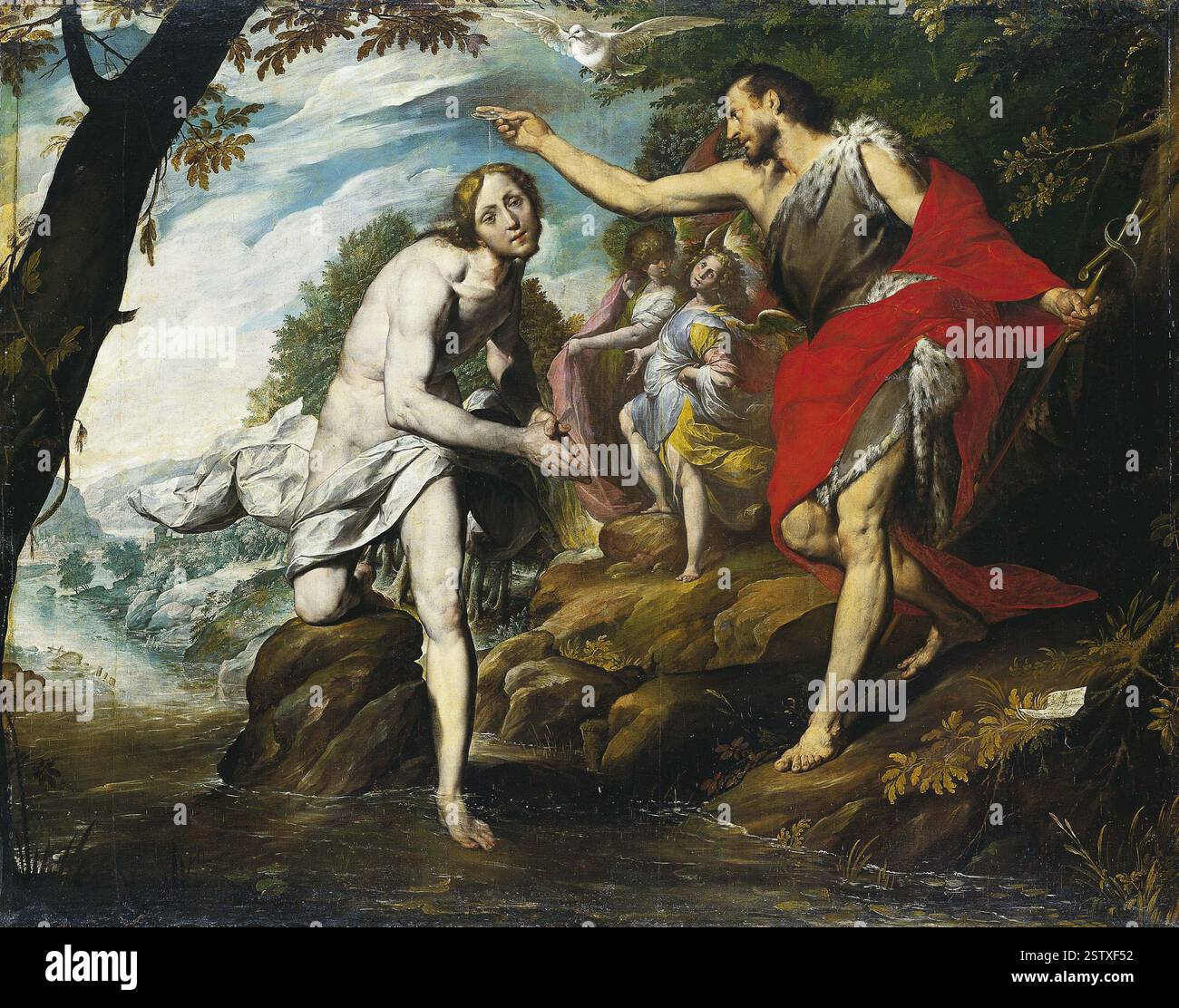 Giovanni Battista Crespi - John the Baptist baptizing · baptism of Christ in the river Jordan ...