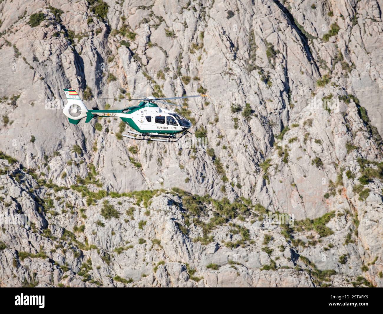 Civil Guard helicopter Stock Photo - Alamy