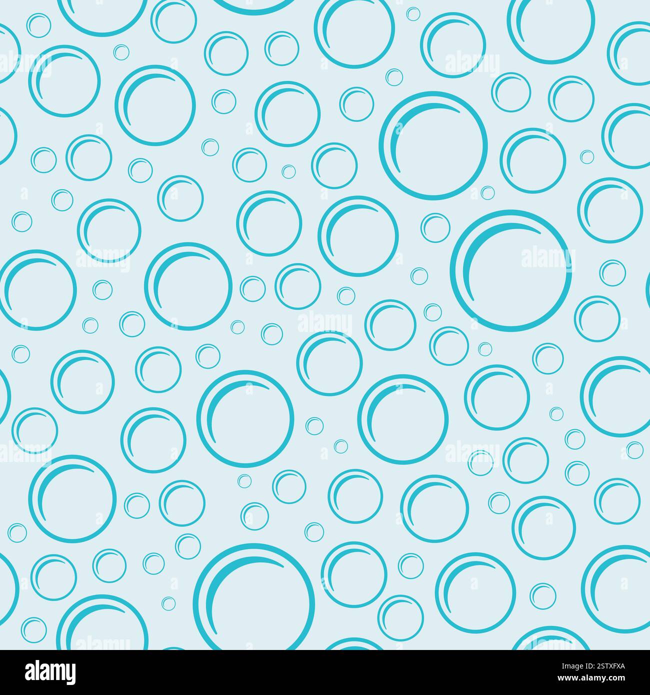 Flying soap bubbles seamless pattern. Repeated cartoon sparkling water ...