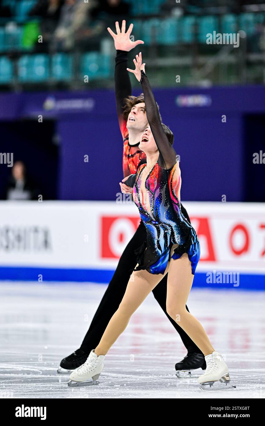 Kelly Ann LAURIN & Loucas ETHIER (CAN), during Pairs Short Program, at ...