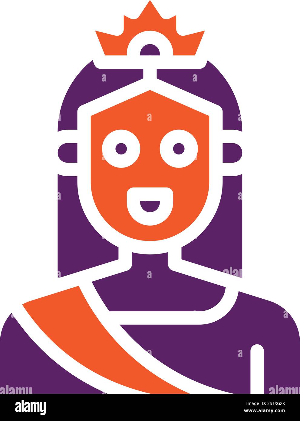 Queen Vector Icon Design Illustration Stock Vector Image & Art - Alamy