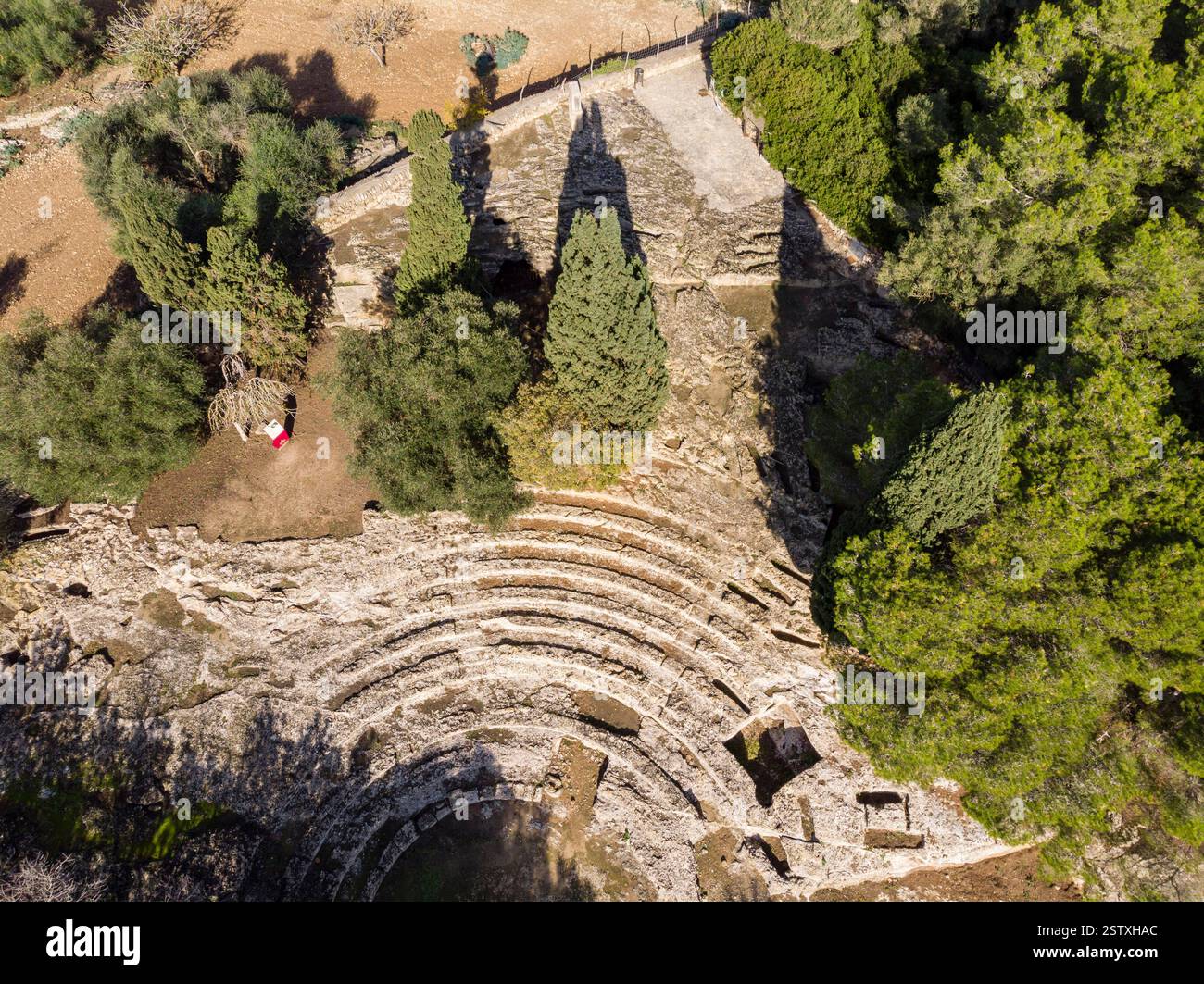 Roman theater of Pollentia Stock Photo - Alamy