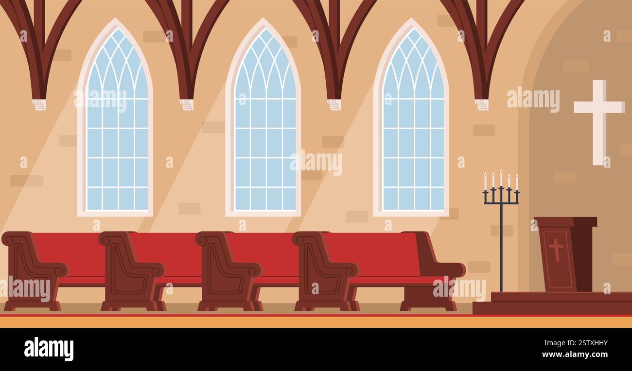 Indoors of the temple Stock Vector Images - Alamy