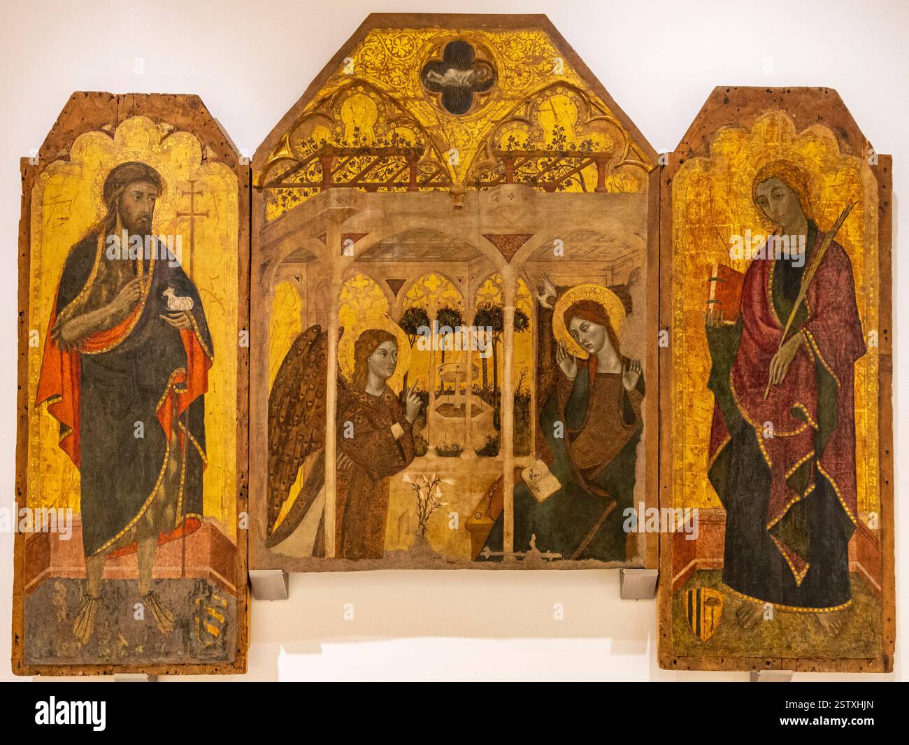 The Annunciation and the Two Saints John Stock Photo - Alamy