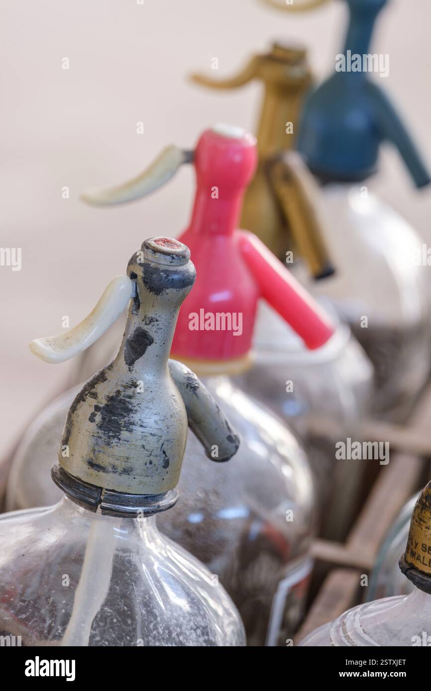 Old pressure siphon box Stock Photo - Alamy