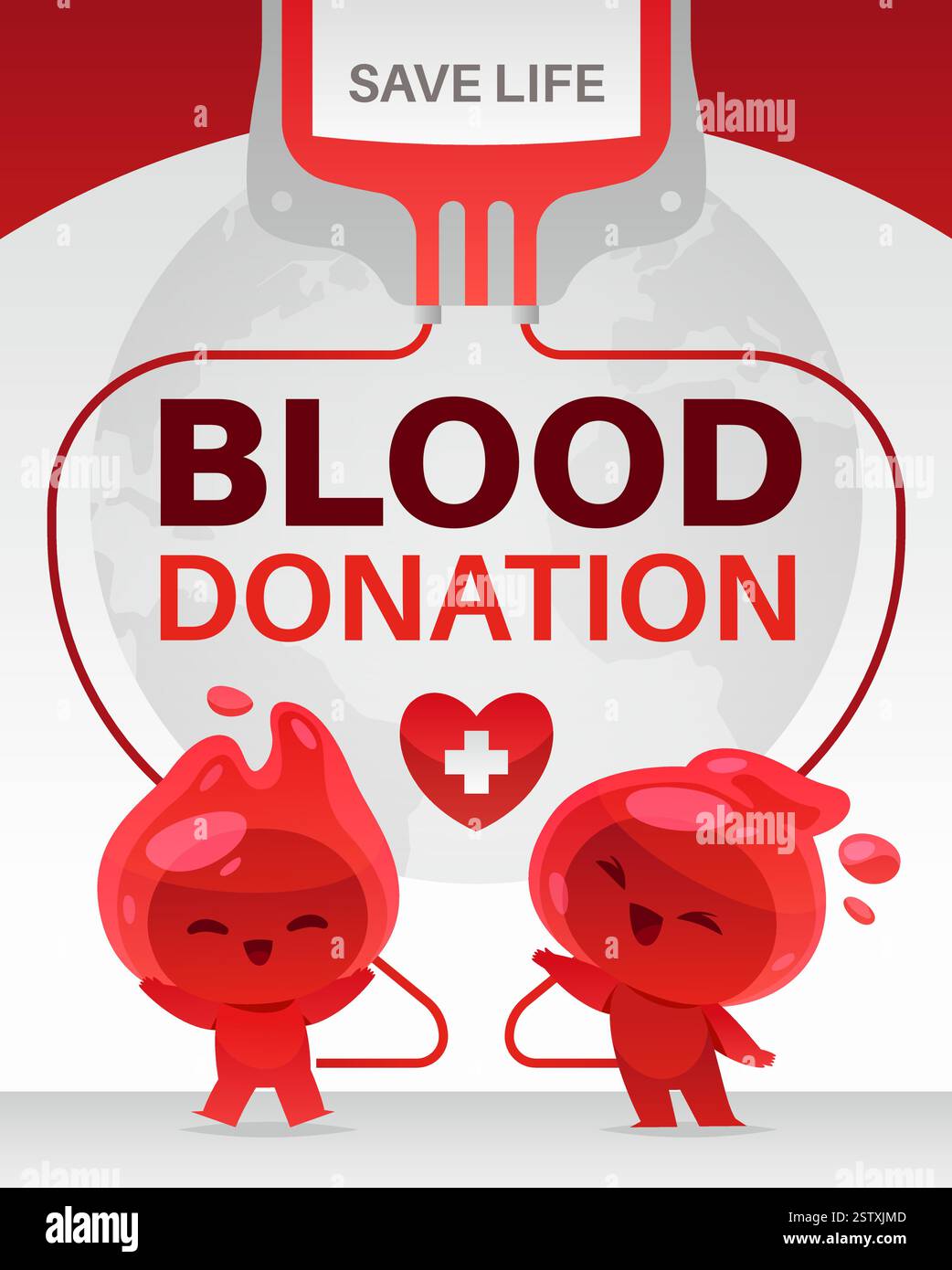 Blood Donation Cartoon Posters