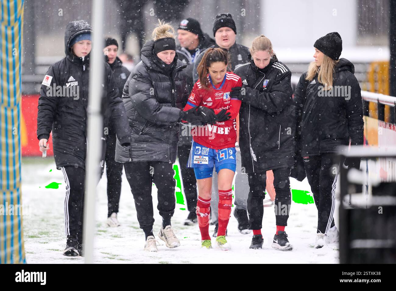 Broendby, Denmark. 15th, February 2025. Lisa Klinga (9) of Vittsjö GIK ...