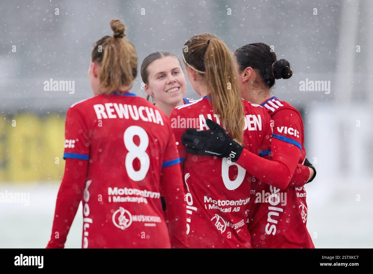 Broendby, Denmark. 15th, February 2025. Amanda Altheden (6) of Vittsjö ...