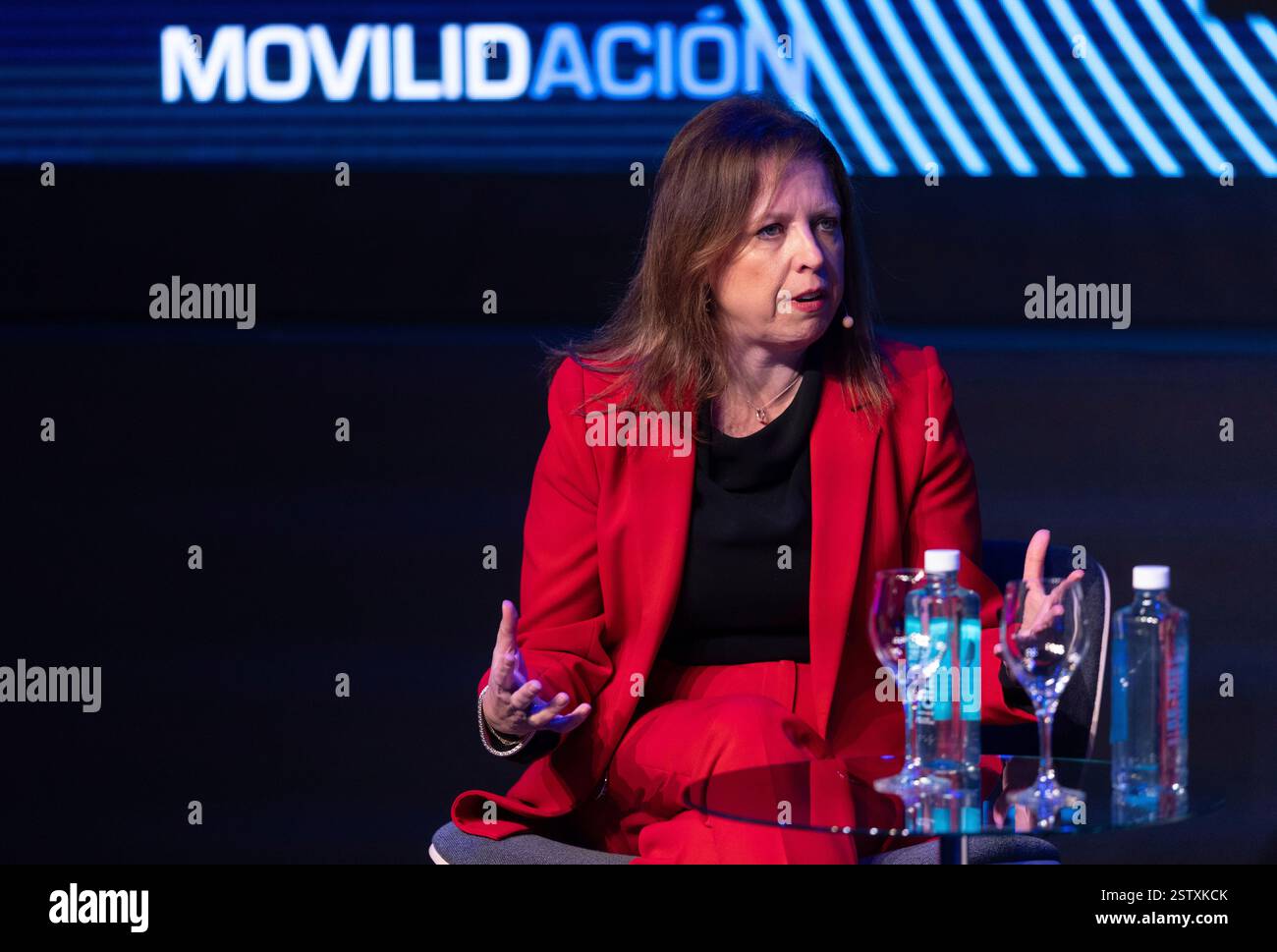 The CEO of Mapfre Iberia, Elena Sanz Isla, speaks at the 5th edition of ...