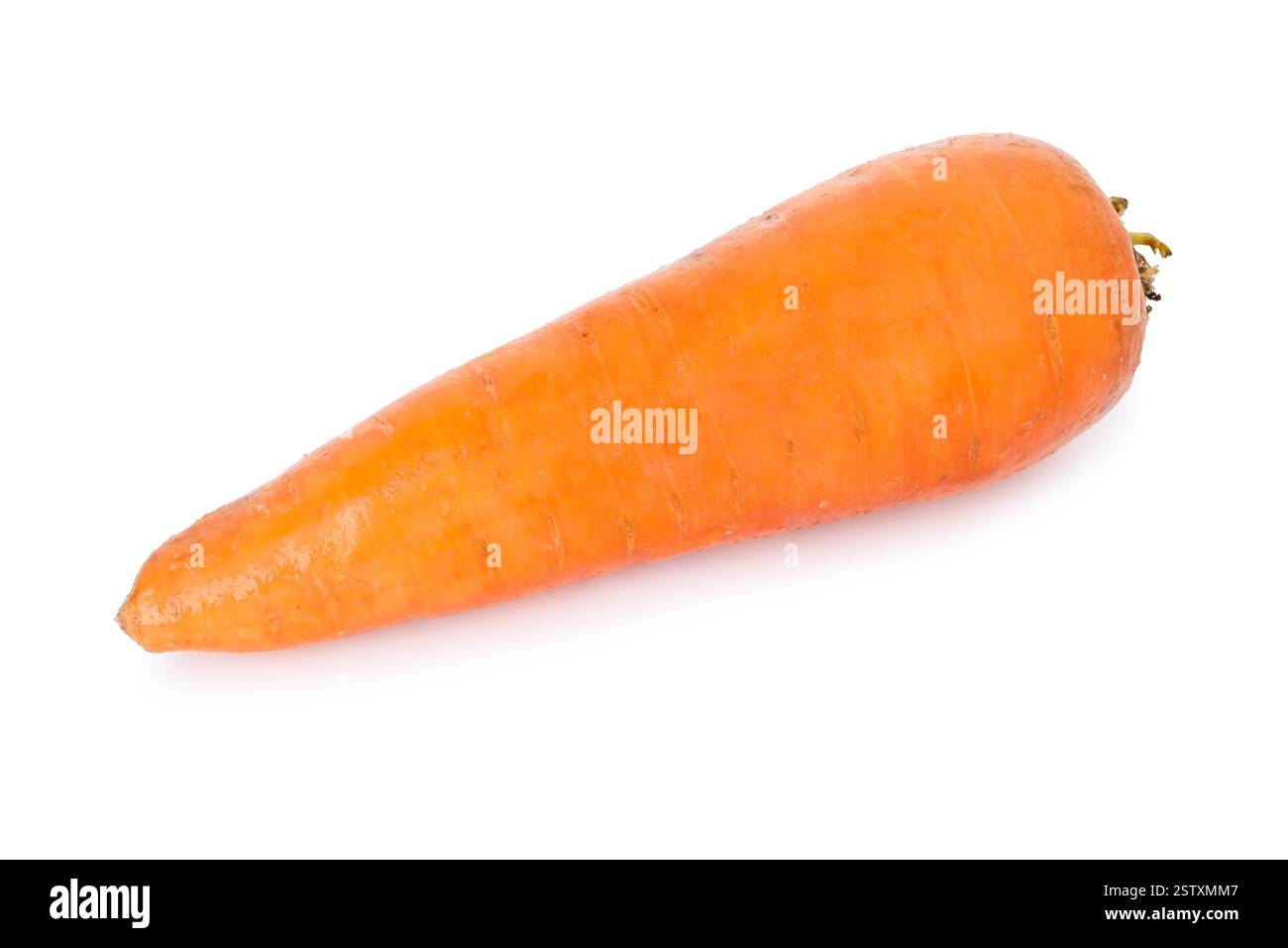 One fresh carrot isolated on white. Root vegetable Stock Photo - Alamy