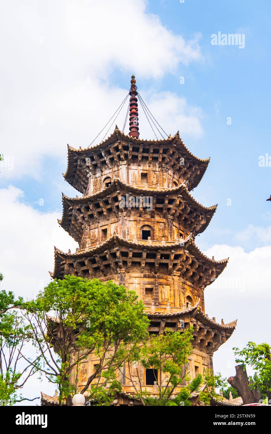 Ancient Pagoda of Kaiyuan Temple in Quanzhou, Fujian, China Stock Photo ...