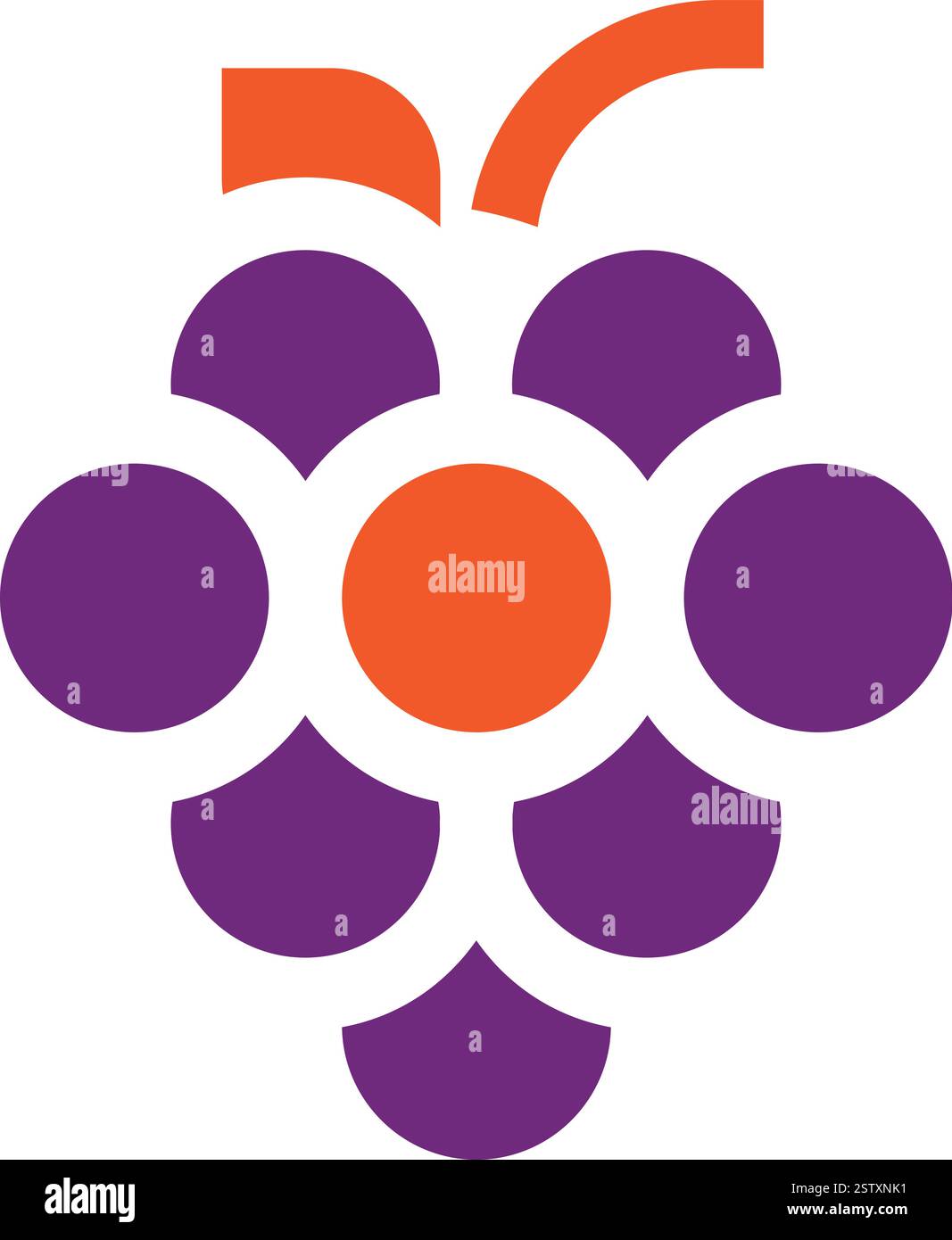 Grapes Vector Icon Design Illustration Stock Vector Image & Art - Alamy