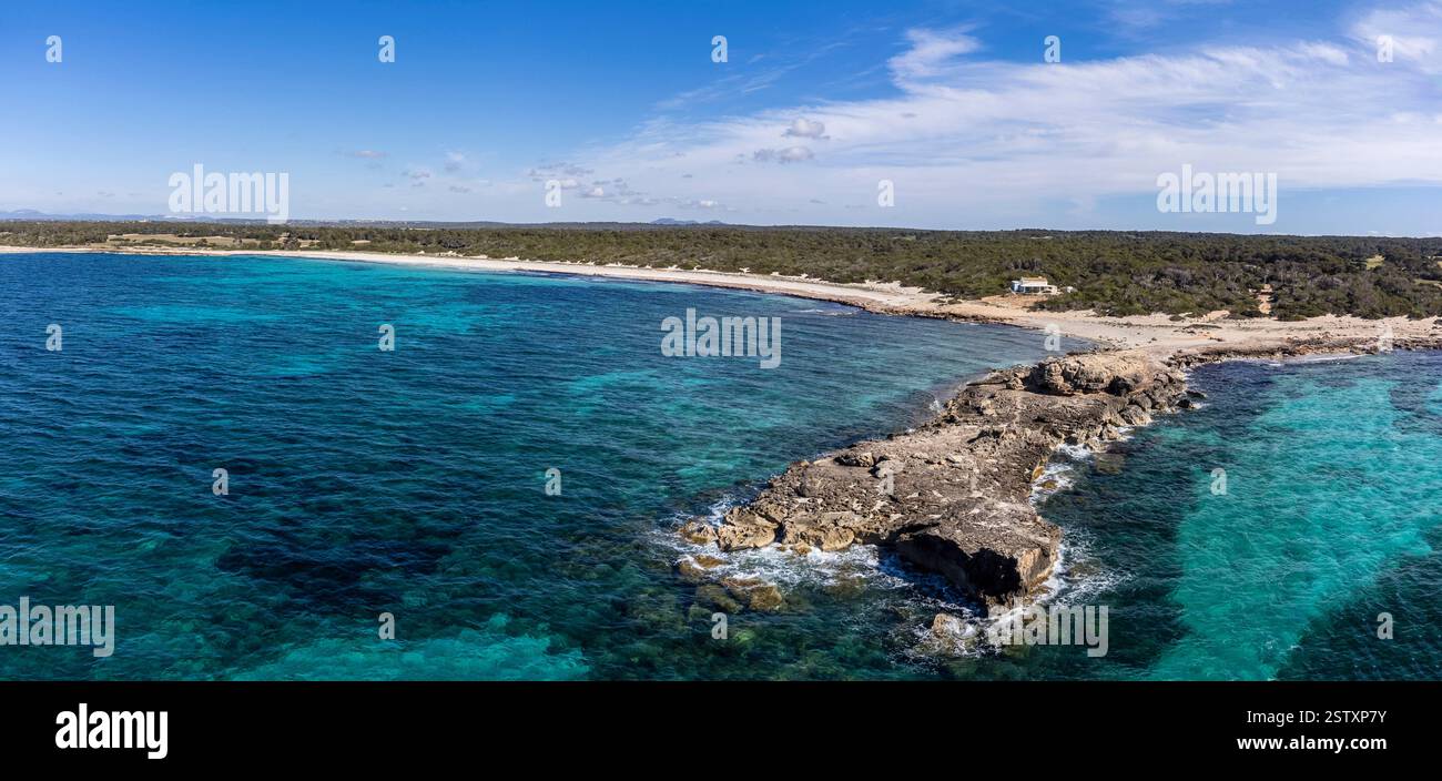 Sa Punta Negra and Caragol beach Stock Photo - Alamy