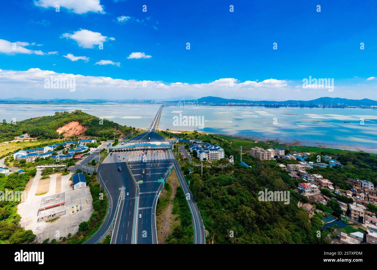 Bay scenery of Xiazhang Bridge in Fujian Province, China Stock Photo ...