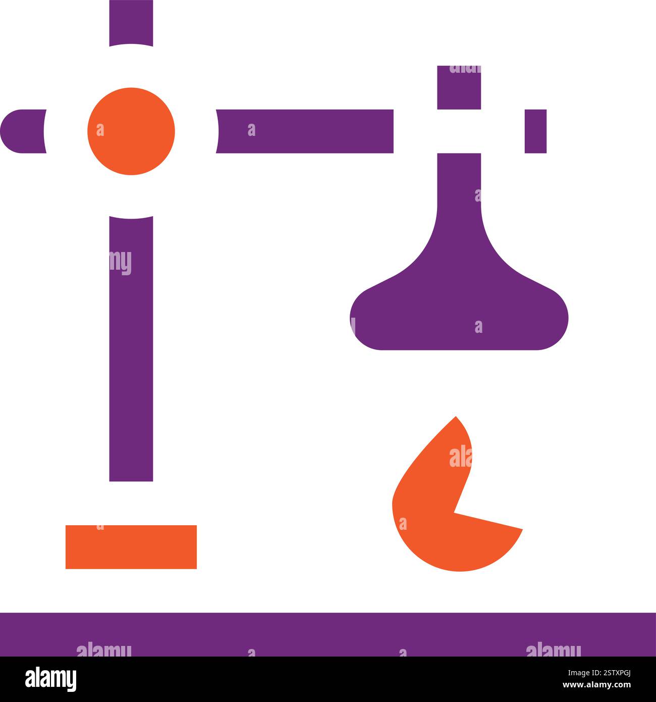 Bunsen Burner Vector Icon Design Illustration Stock Vector Image & Art ...
