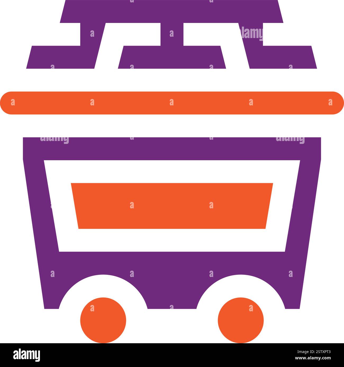 Coal Trolley Vector Icon Design Illustration Stock Vector Image & Art - Alamy