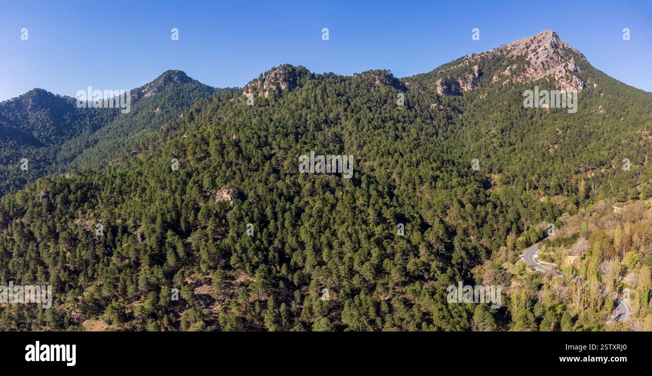 Las Crucetas mountain pass Stock Photo - Alamy