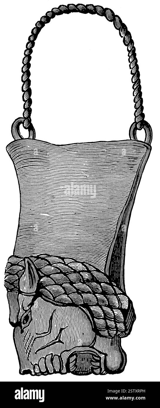 Ancient Bronze Art. Assyrian bucket Stock Photo - Alamy