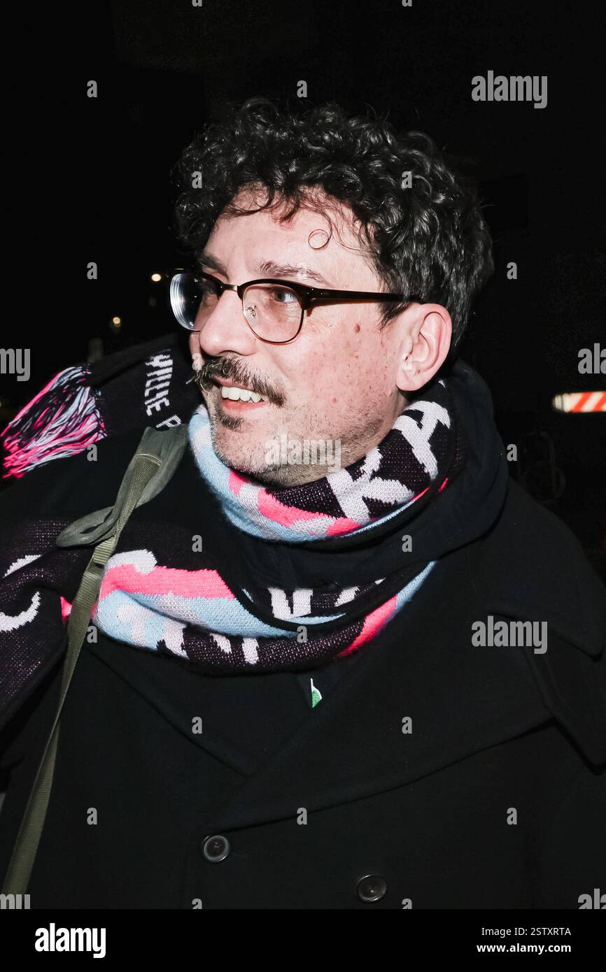 Milan, Italy. 19th Feb, 2025. Milan, The arrivals of the guests of the ...