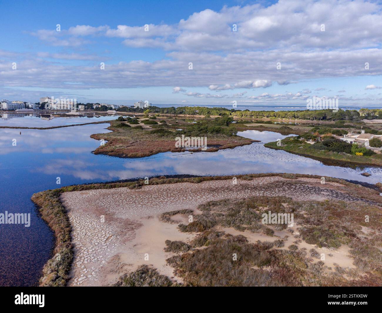 Aerial salt farms hi-res stock photography and images - Alamy