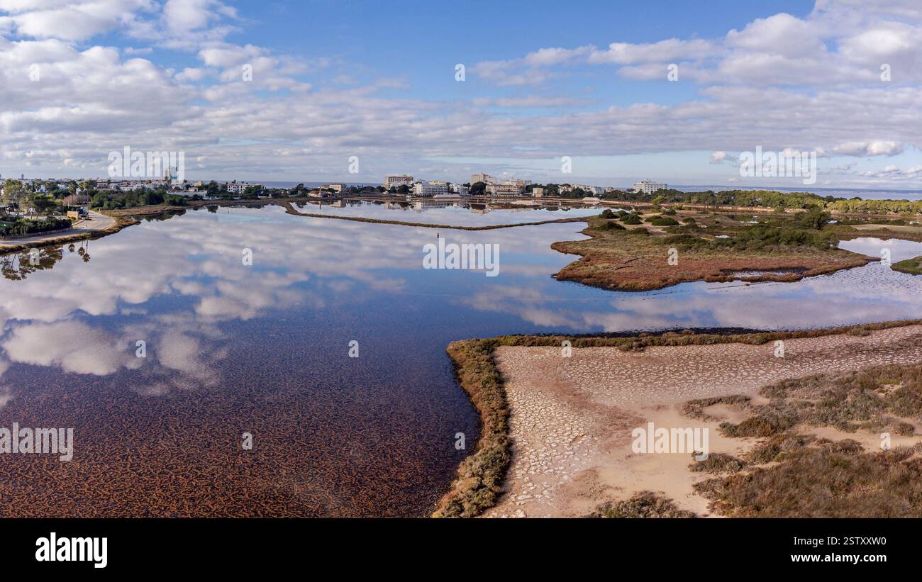 Aerial salt farms hi-res stock photography and images - Alamy