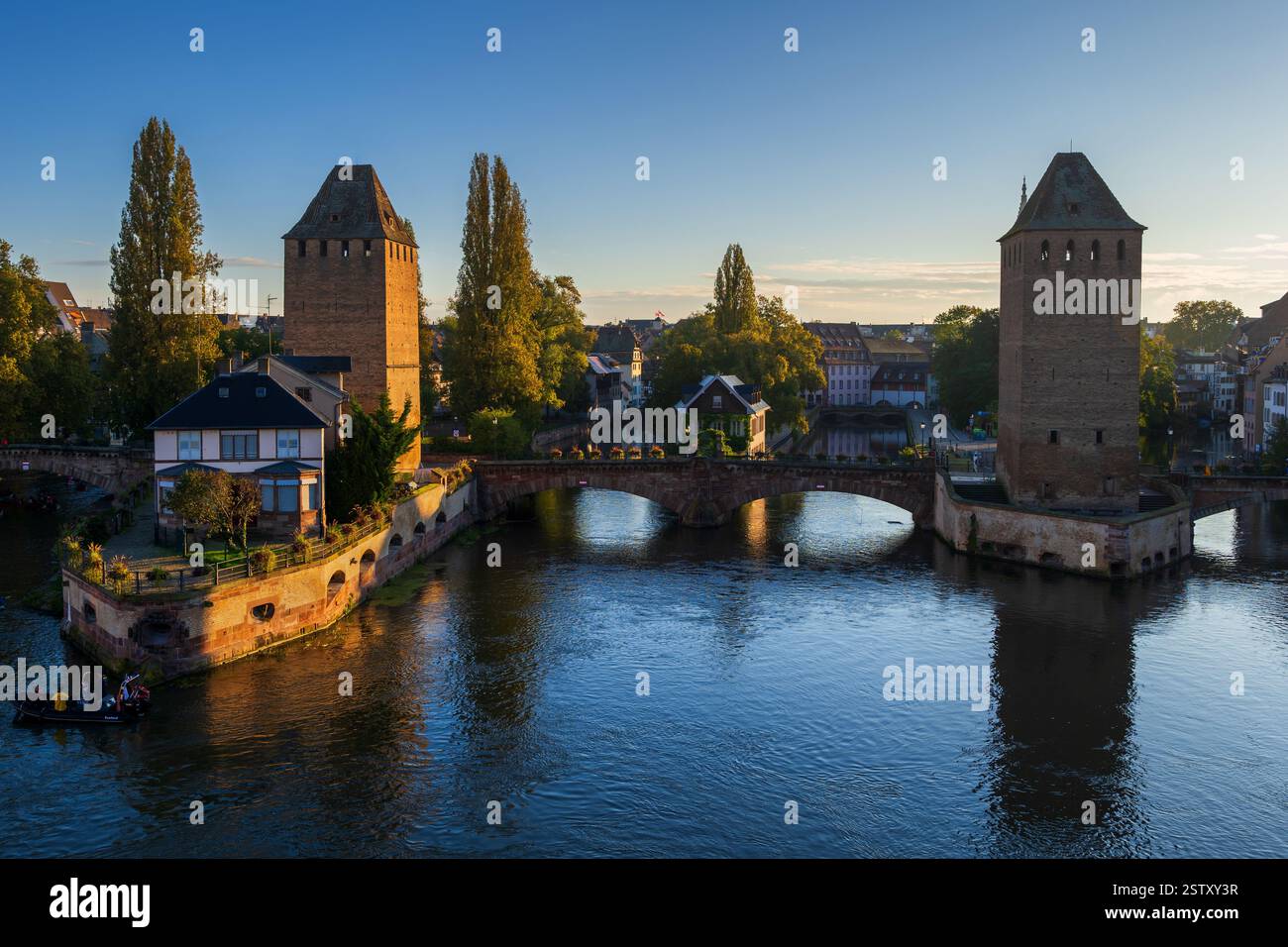 The Ponts Couverts - the Covered Bridges with medieval towers in city ...